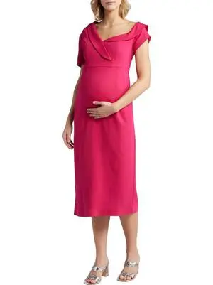 EMILIA GEORGE Lauren Off-shoulder Dress - Pink
