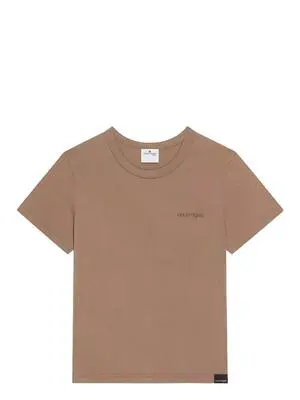 COURREGES Cotton Jersey T-shirt - Brown