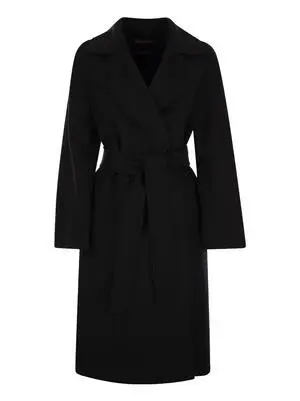 Max Mara Cles Wool, Cashmere And Silk Coat Black