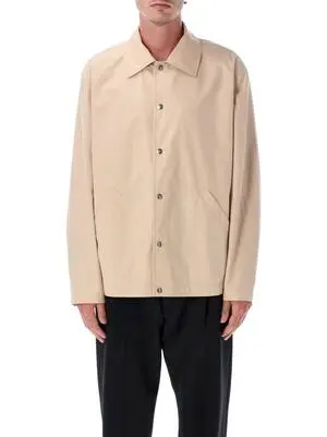 JIL SANDER Jil Sander Cotton Logo Jacket Dark Sand