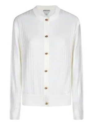 Bottega Veneta Wool Cardigan - White