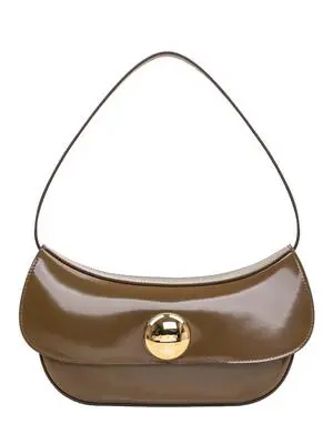 Marni Calfskin Leather Hobo Bag - Brown