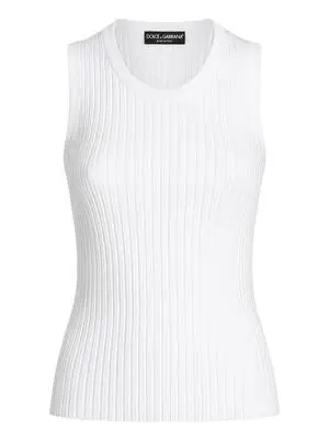 Dolce & Gabbana Viscose Tank Top - White