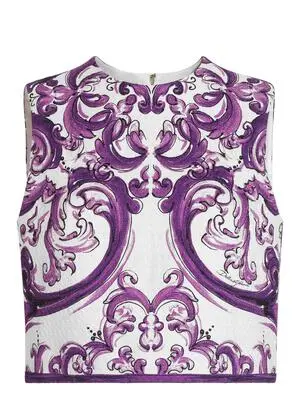 Dolce & Gabbana Majolica-print Top - Multicolor