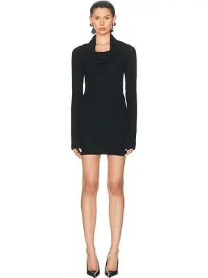 Attico Cashmere Mini Dress - Black