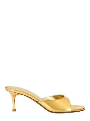 Amina Muaddi Jeanne 60 Slipper - Mirror Gold