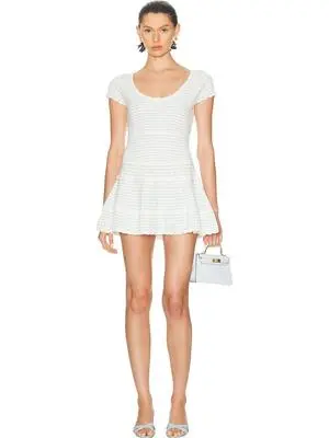LoveShackFancy Elisavette Fit & Flare Dress - Sailor Stripes