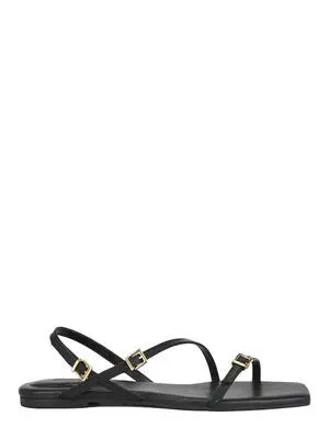 Simkhai Carey Strappy Flat Sandal - Black