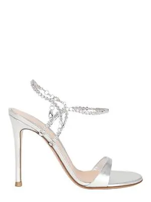 GIANVITO ROSSI Heeled Sandal - Silver