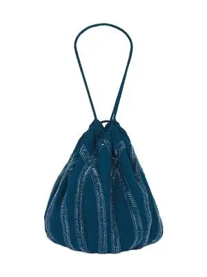 Saint Laurent Supple Pochon Bag - Dark Petrolio