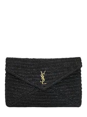 Saint Laurent Large Envelope Pouch - Nero