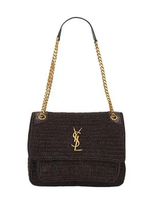 Saint Laurent Medium Niki Chain Bag - Chocolate Truffle