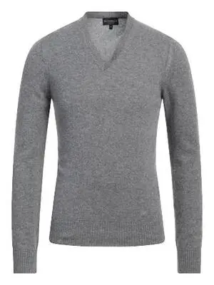 Emporio Armani Cashmere V-neck Sweater - Grey