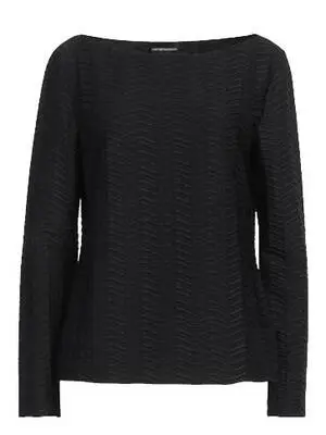 Emporio Armani T-shirt With Boat Neckline - Black