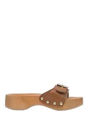 DR. SCHOLL'S SHOES 54mm Buckle-detail Studded Sandals - Brown