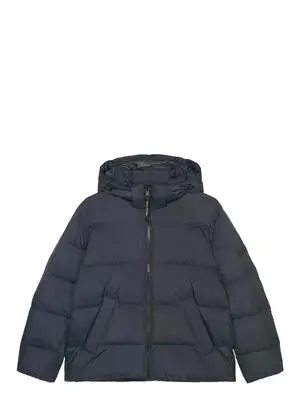 Marc O'polo Hooded Quilted Puffer Jacket - Blue