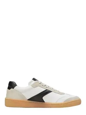 Marc O'polo Court Suede Panelled Low-top Sneakers - White