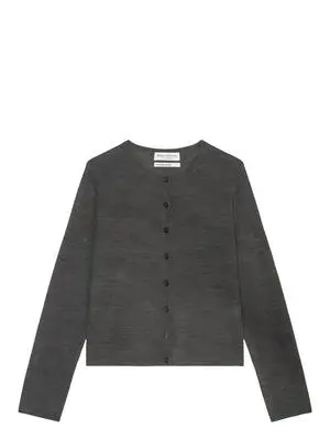 Marc O'polo Button-up Knit Cardigan - Grey