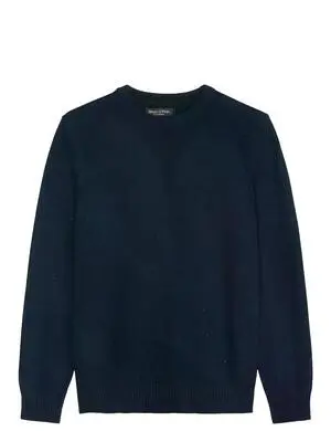 Marc O'polo Textured Crew-neck Sweater - Blue