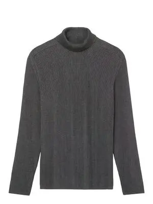 Marc O'polo Ribbed-knit Turtleneck Sweater - Grey