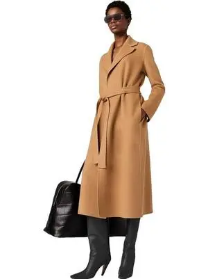Stella McCartney Double-faced Belted Coat - Neutral
