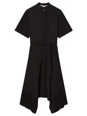 Stella McCartney Silk Crêpe De Chine Shirt Dress - Black