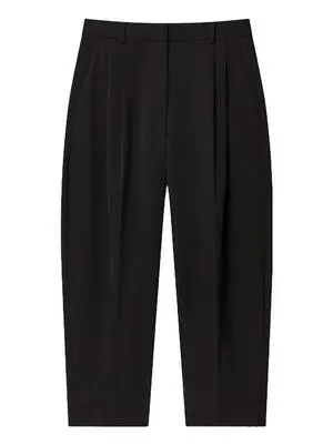 Stella McCartney Pleated High-rise Wool Pants - Black