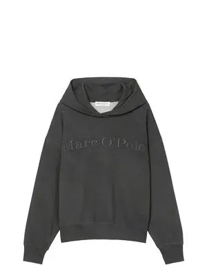 Marc O'polo Logo-embroidered Hoodie - Grey