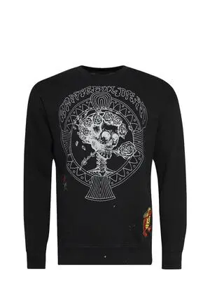 MadeWorn Grateful Dead Patched Crew Sweatshirt - Black