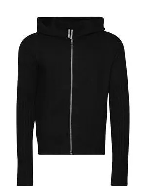 Rick Owens Zipped Hoodie - Black