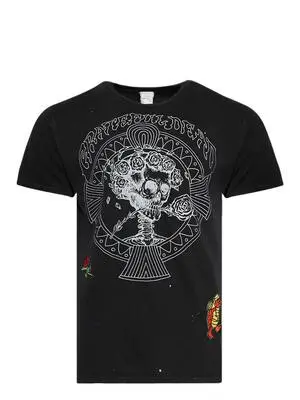 MadeWorn Grateful Dead Patched Tee Coal - Black