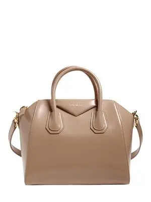 Givenchy Small Antigona Leather Satchel Blush Pink