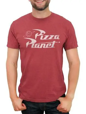 TOY STORY Pizza Planet Logo Graphic T-shirt - Red Heather
