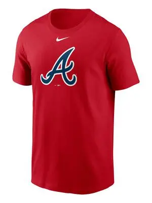 Nike Atlanta Braves Fuse Large Logo Mlb T-shirt - Red