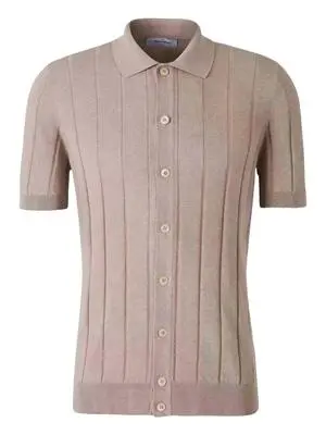 GRAN SASSO Cotton Polo Shirt - Neutrals