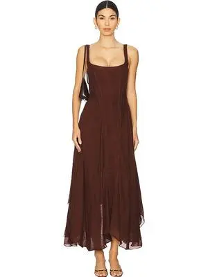 UNDERSTATED LEATHER Honey Moon Dress - Chocolate