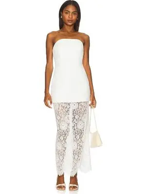 LOVERS AND FRIENDS Serena Midi Dress - White