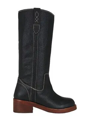 Free People Blaze Pull-on Boots - Victorian Black