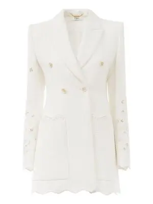 Chloé Double-breasted Tailored Jacket - White