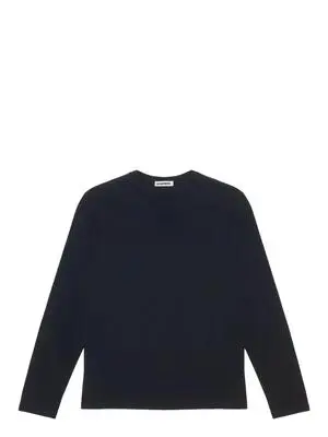 JIL SANDER Lightweight Cotton Jumper - Black