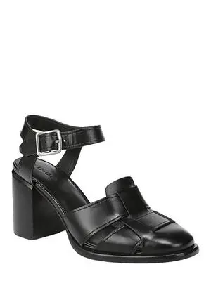 Vince Lyra Leather Sandals Black