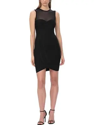 Herve Leger Helena Mini Dress - Black