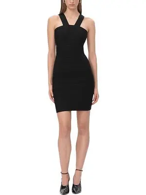 Herve Leger Elise Bandage Mini Dress - Black