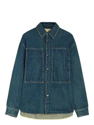 JIL SANDER Denim Shirt Jacket - Ink Blue