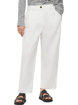 Whistles Petites Bethany Pleated Pants - White