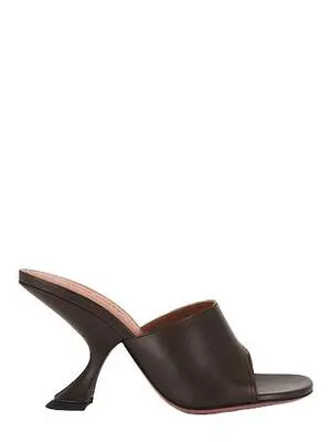 Amina Muaddi Taylor 90 Slipper Coffee