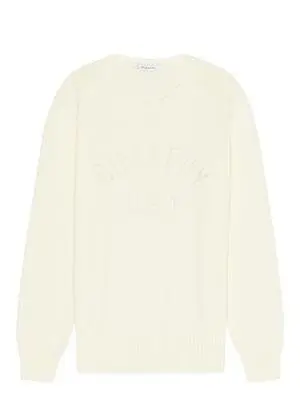 Givenchy Embroidered Midweight Knit Sweater - Ecru