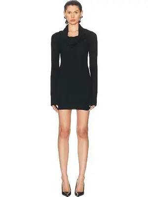 Attico Cashmere Mini Dress - Black