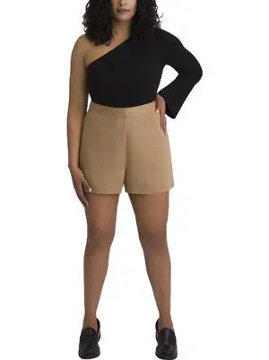AAM THE LABEL High-waisted Relaxed Fit Short - Tan