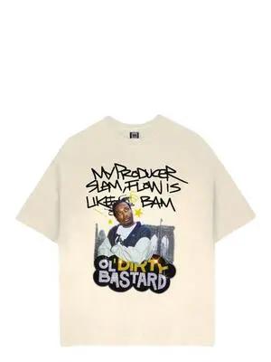 CROSS COLOURS Odb Flow Is Like Bam Bling T-shirt - Off White